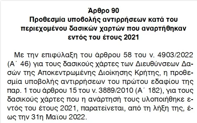 αρθρο 90 δασικοι χαρτες - Ικαριακή Ραδιοφωνία